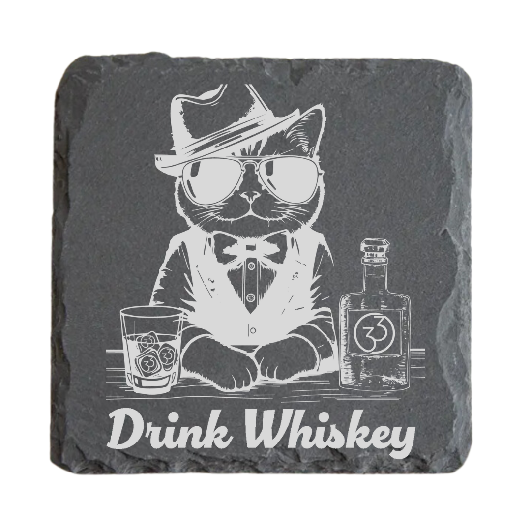 Bar Cat Whiskey Coaster | Capitol + Lounge Thirty Three